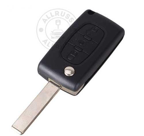 Корпус ключа Citroen/Peugeot 3 кн HU83/VA2