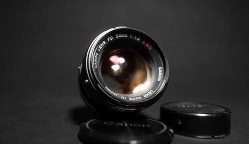 Canon lens FD 50mm f 1.4 SSC