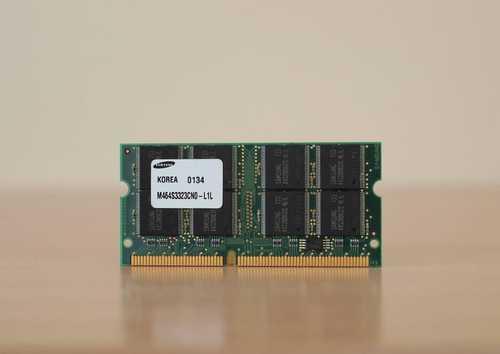 Модуль памяти SAMSUNG sdram sodimm PC100 256Mb