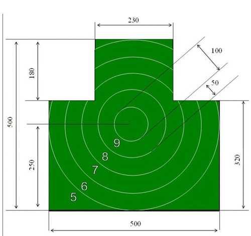 Мишень грудная №4