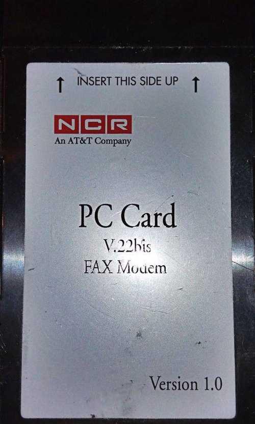 PC Card v.22 bis FAX Modem NCR