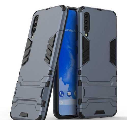 Чехол Armor для SAMSUNG Galaxy A70 (темно-синий)