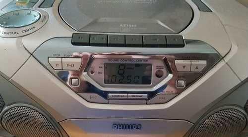 Магнитола Philips AZ1565 FM CD кассеты