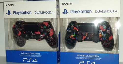 Джойстик Sony PS4 Dual Wireless с рисунком