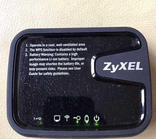 Zyxel мобильный wi-fi роутер 3000 mAh
