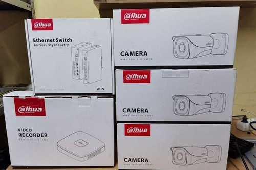 Комплект видеонаблюдения на 3 камеры Dahua Новый