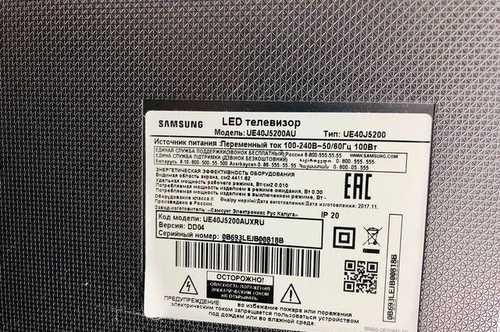 Телевизор Samsung UE40J5200AU в разборе