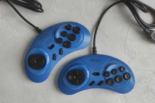 Джойстик Sega hamy 4 узкий разъем синий
