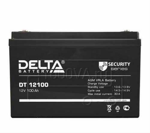 Аккумуляторные батарейки delta DT 12100 12v100Ah и