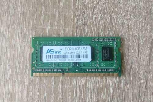 Оперативная память Asint 1GB DDR3 sodimm