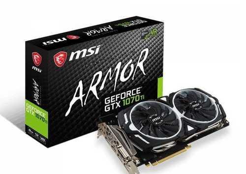 Видеокарта nVidia gtx 1070 ti msi armor 8G