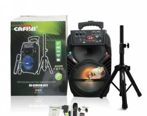 Мощная портативная колонка Cafini CN-S2952FM-BT/Z