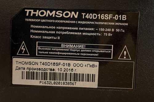 Телевизор thomson t40d16sf