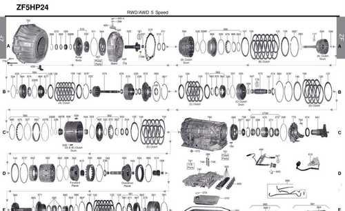Ремкомплект АКПП 5HP24, 5HP24A, 01L BMW,Land Rover