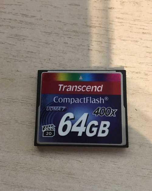 Transcend 64gb 400x оригинал CF