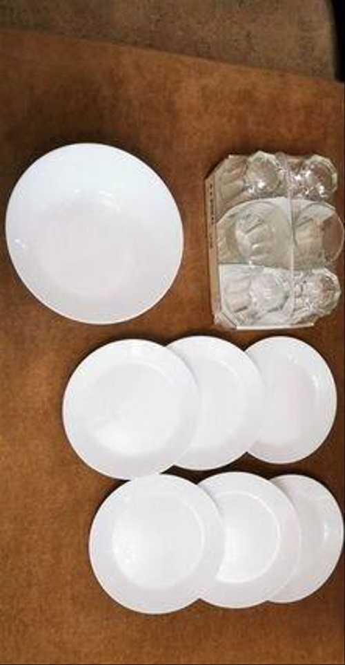 Посуда Икеа(стаканы, тарелки). Новые
