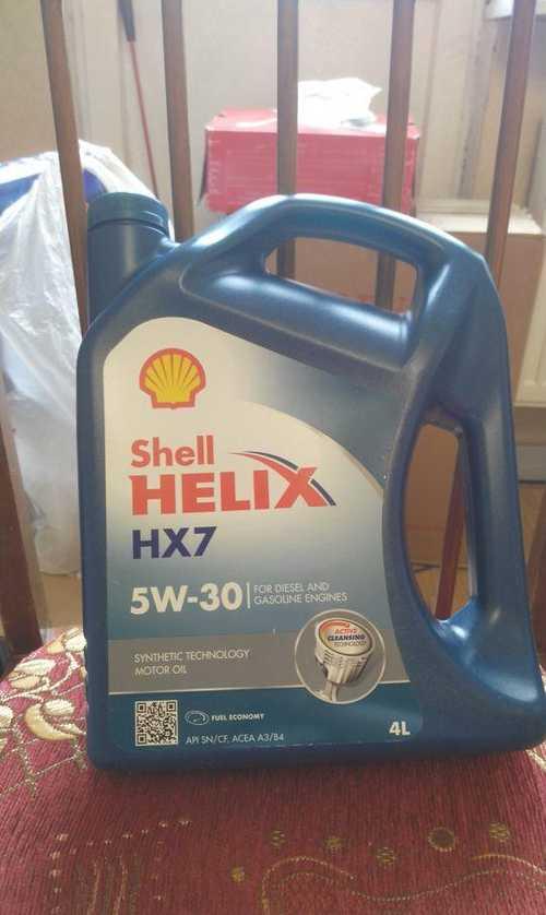 Моторное масло shell Helix HX7 5W-30 4 л