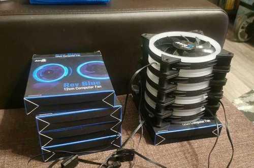 Корпусные вентиляторы 120мм Aerocool Rev Blue