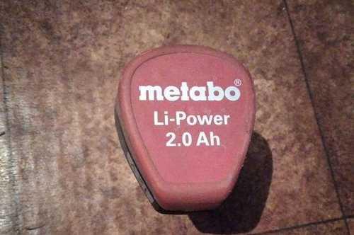 Аккумулятор metabo 12v, 2.0 Ah