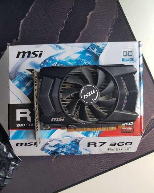 Видеокарта msi r7 360 2gb