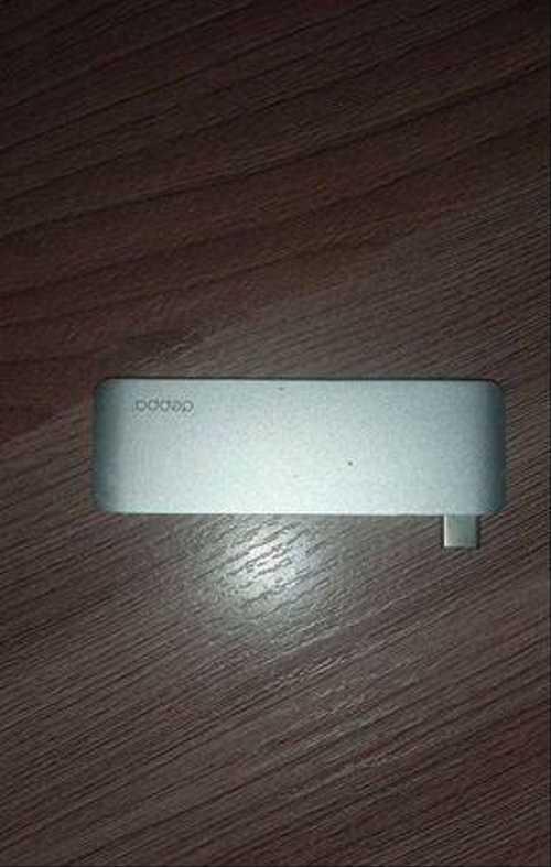 Хаб Deppa USB-C адаптер для MacBook, 5в1