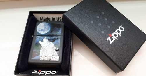 Зажигалка Zippo 28879 Howling Wolf бензиновая New