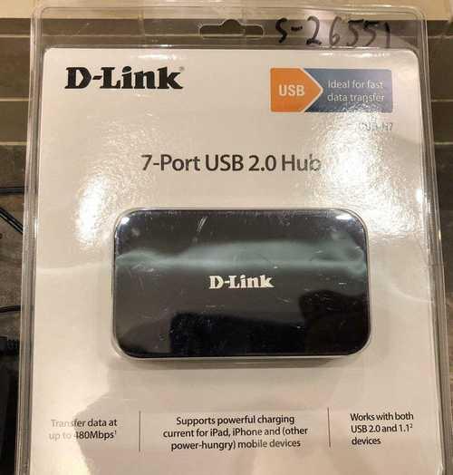 USB хаб USB - разветвитель (хаб) D-link DUB-H7