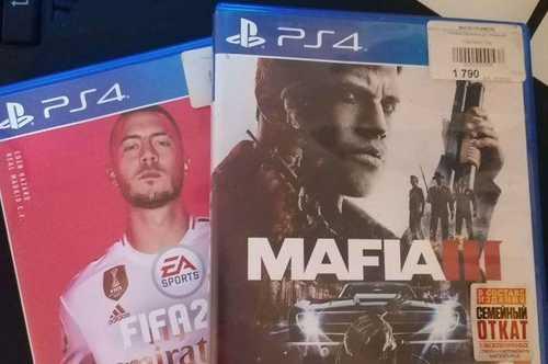 Игры для приставок ps4 fifa20 и мафия 3 обмен или