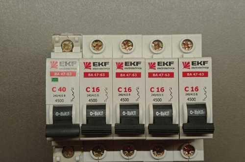 Автоматический выключатель EKF 16a, 40а