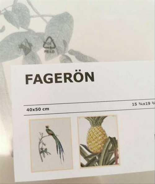 Fageron картины (рамы с постером) IKEA