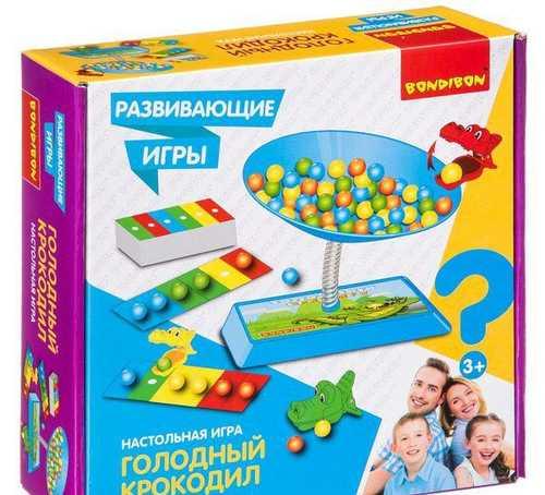Развивающая игрушка настольная "Голодный крокодил"