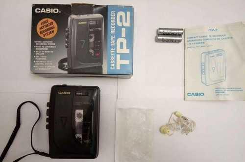 Casio TP-2 плеер кассетный пишущий диктофон