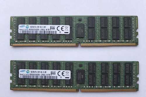 2х16Gb Серверная память DDR4 REG ECC Avito 3