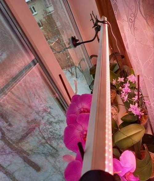 Держатель фитоламп, ламп для растений, на стекло