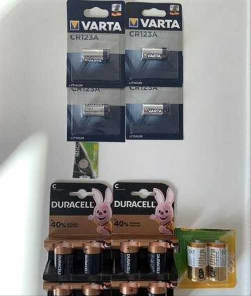 Новые батарейки varta, duracell, GP (до 2029 года)