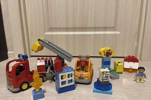 Lego duplo 2 набора пожарная машина и эвакуатор