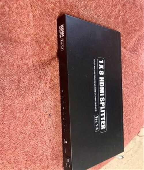 Разветвитель hdmi splitter 1x8