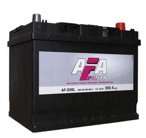 Аккумулятор Afa Plus (68Ач EN550A о.п.) азиат.сер