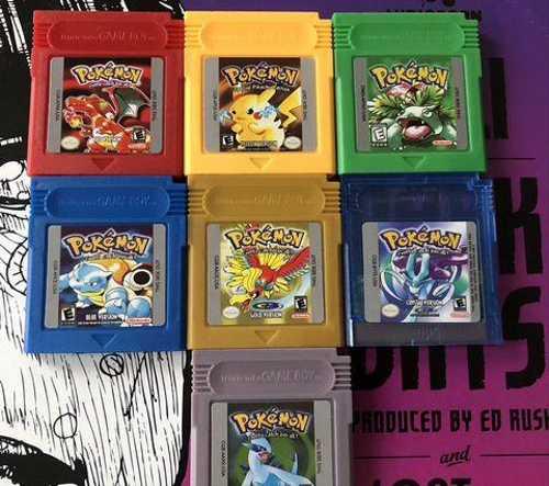 Game Boy Pokemon картриджи Покемоны