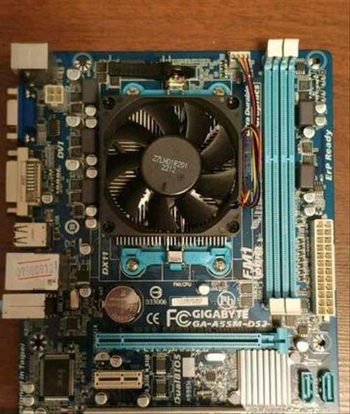 Процессор AMD A6-3500 + Материнская плата GA-A55M
