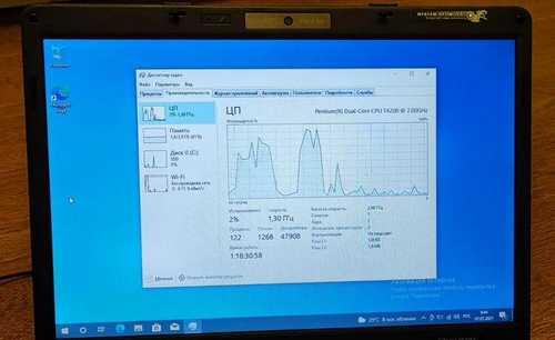 Ноутбук Acer, 2 ядра, 4GB RAM, SSD