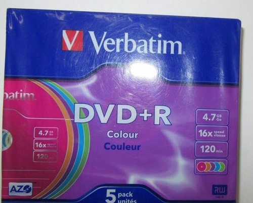 DVD +R Verbatim Japan новые запечатанные диски