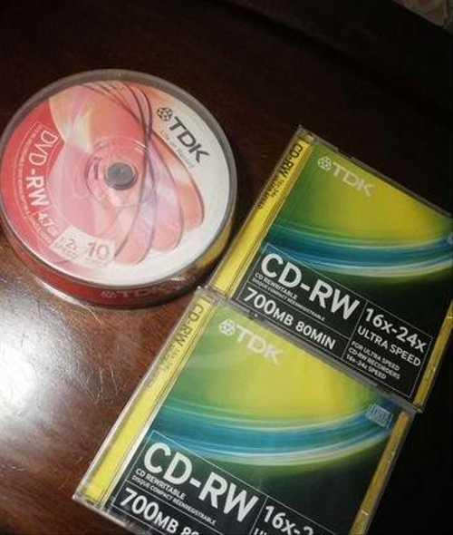 Болванки tdk dvd-rw cd-rw