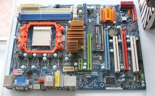 Материнская плата ASRock нерабочая