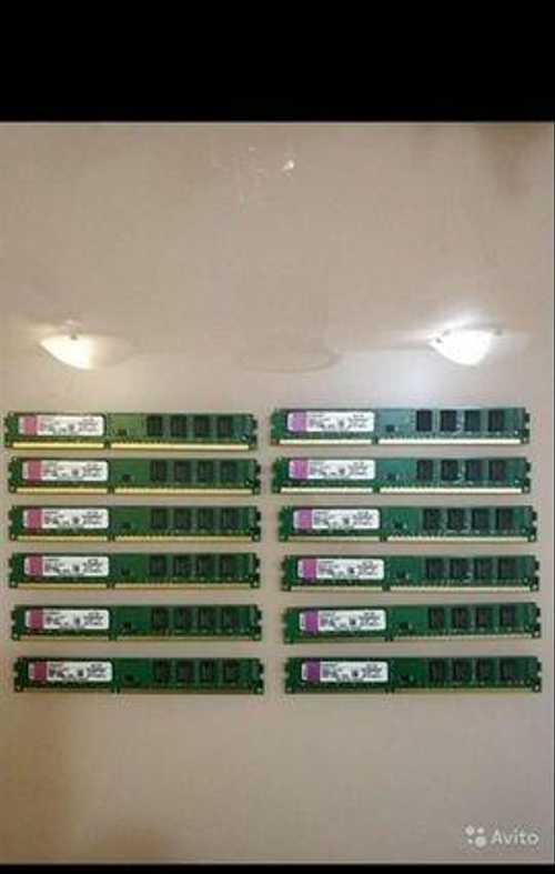 Kingston DDR3 dimm 2 Гб PC3-10600 KVR1333D3N9K2/4G