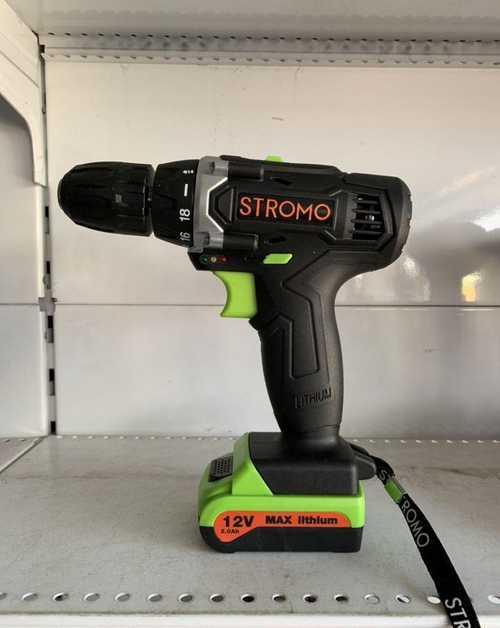 Аккумуляторный шуруповёрт stromo SA12Li