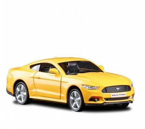 Машинка металлическая Uni-Fortune RMZ City 1:32 Ford Mustang 2015 инерционная, (желтый), 12,7х5,08х3,75 см 554029-YL