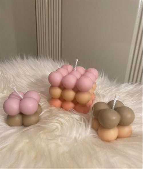 Свечи bubble кубик