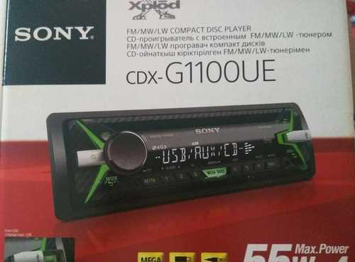 Магнитола sony cdx g1100ue нет звука