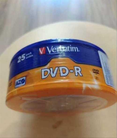 Болванки verbatim DVD-R 25 шт, упаковка